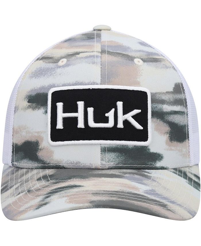 Huk Men's Khaki Edisto Trucker Snapback Hat - Macy's