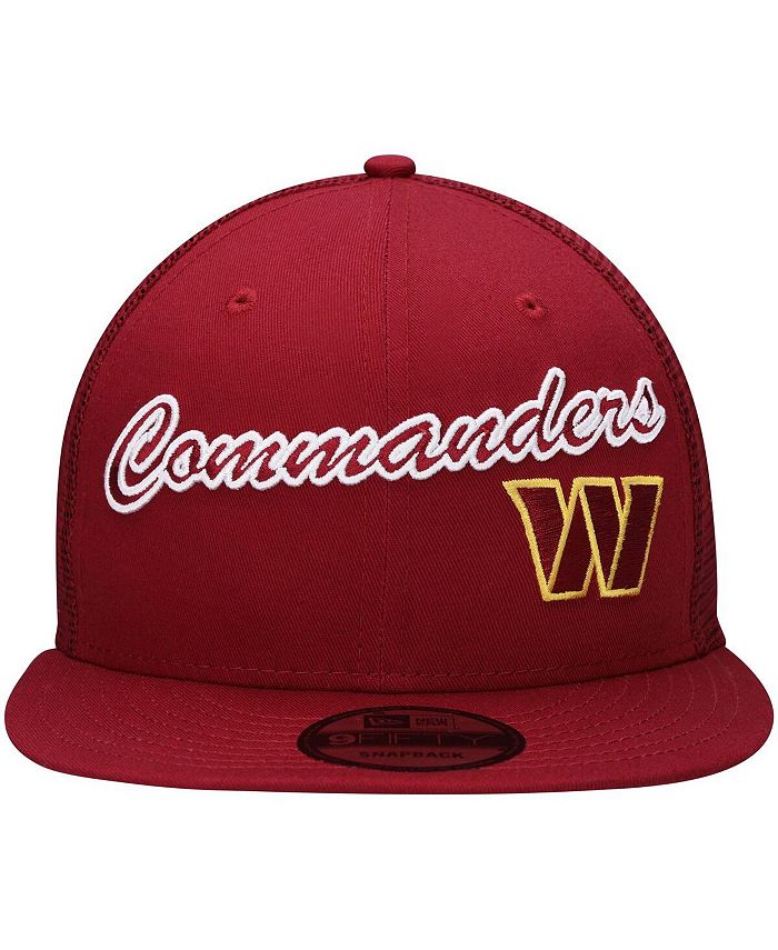New Era Men's Burgundy Washington Commanders Lit Trucker 9FIFTY ...