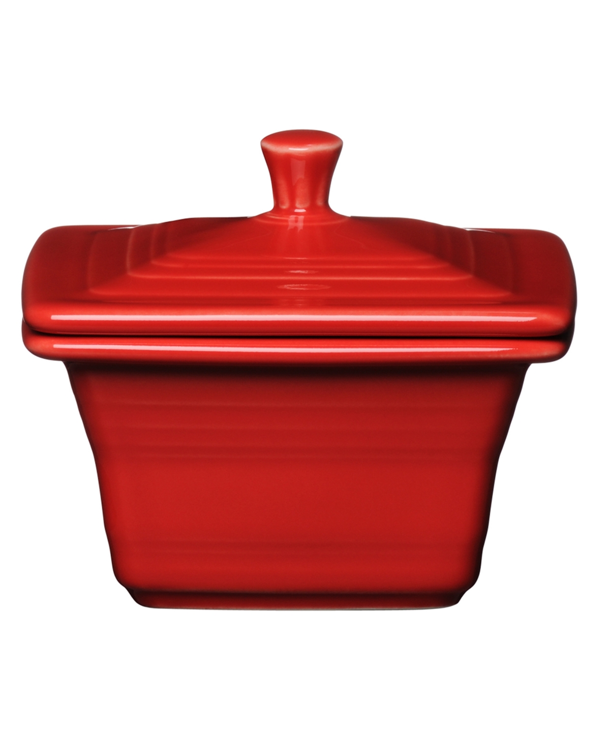 Click here for Fiesta Square Covered Box 4 5/8 inch - Scarlet prices