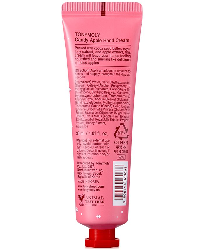 TONYMOLY Candy Apple Hand Cream, 1.01 oz. - Macy's