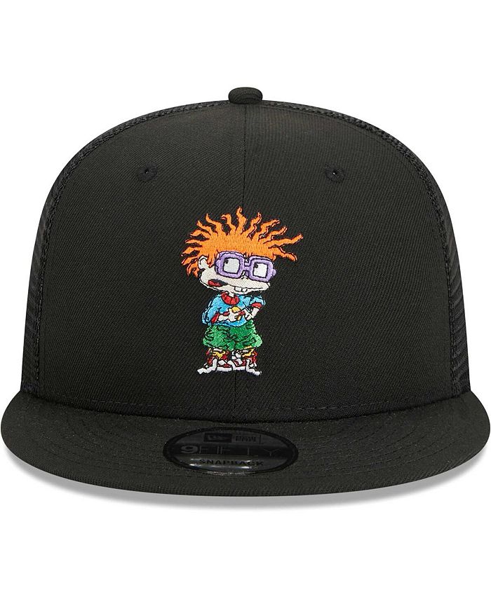 New Era Men's Black Rugrats Chuckie Mesh Trucker 9FIFTY Snapback Hat ...
