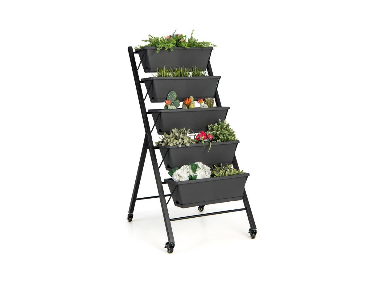 Click here for 5-Tier Vertical Raised Garden Bed with Wheels and... prices