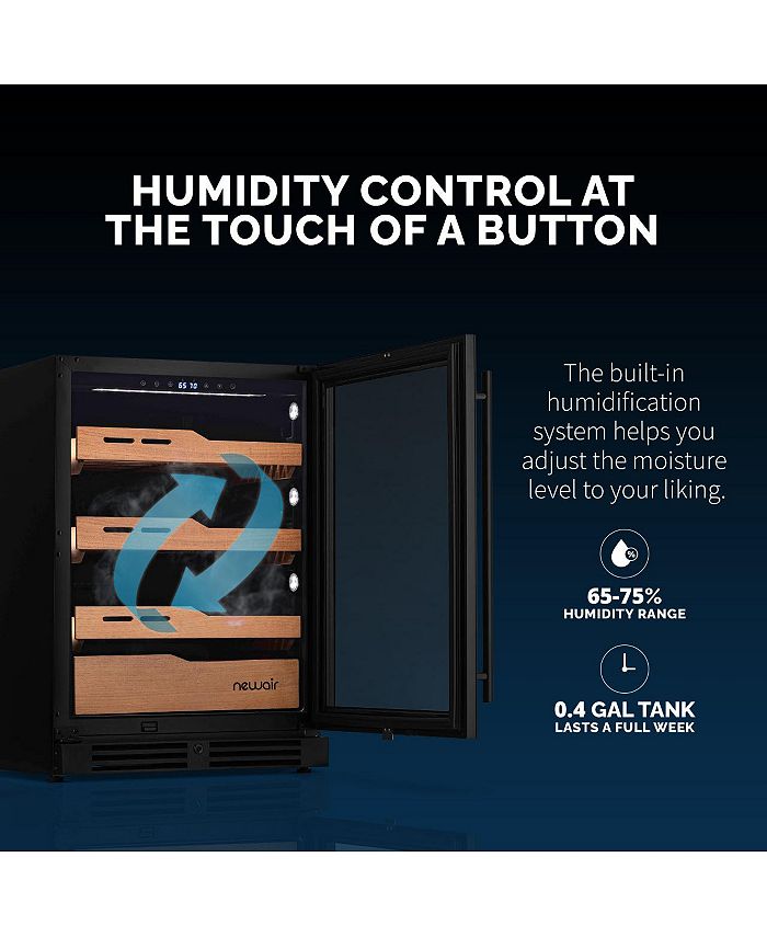 Newair 1,500 Count Electric Cigar Humidor, Built-in Humidification ...