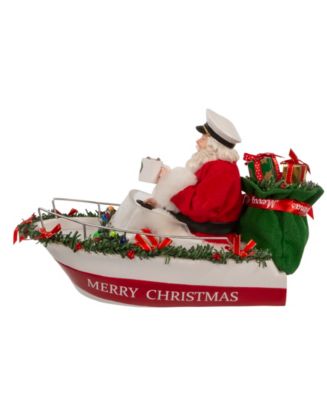 Kurt Adler 8" Fabriche Boat Captain Santa - Macy's