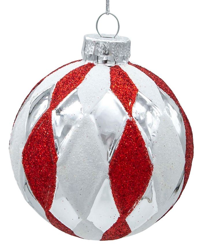 Kurt Adler 80mm Glass 6 Piece Ball Ornament Set - Macy's