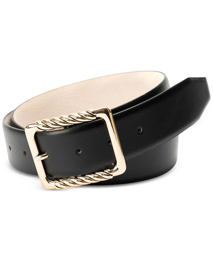 I.N.C. International Concepts Metal Wrapped Buckle Belt, Created for ...