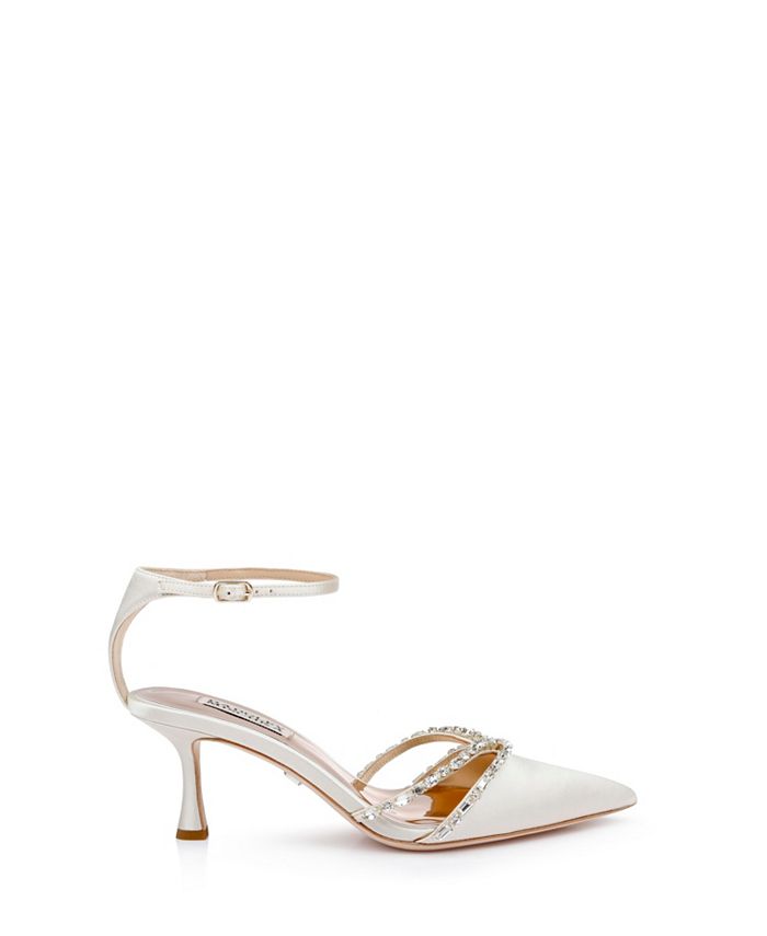 Badgley Mischka Women's Zendaya Kitten Heel Evening Pumps - Macy's