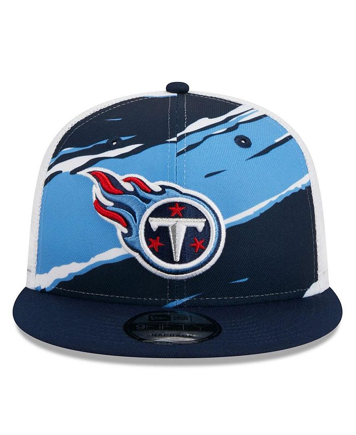 New Era Men's Navy Tennessee Titans Tear Trucker 9FIFTY Snapback Hat ...