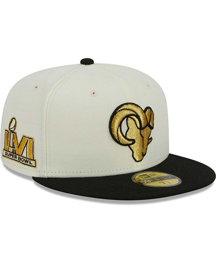 New Era Men's Cream, Black Los Angeles Rams City Icon 59FIFTY Fitted ...