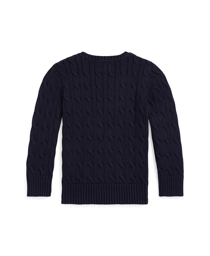 Polo Ralph Lauren Toddler and Little Boys Cable-Knit Cotton Sweater ...