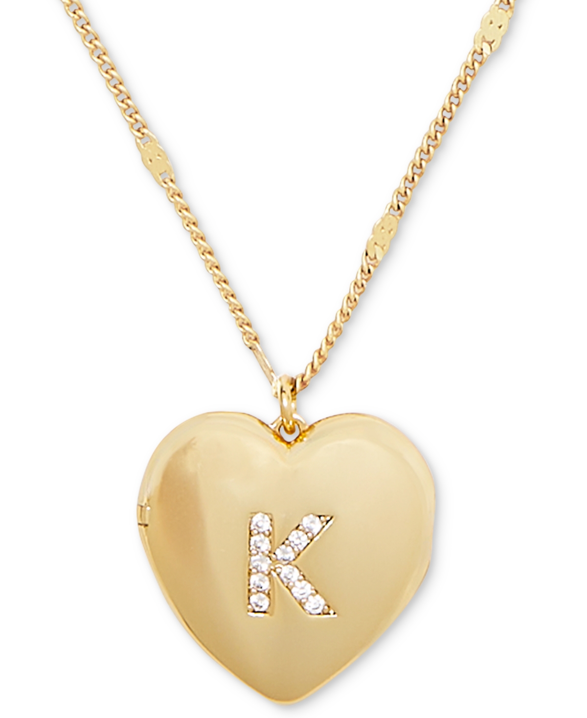 Click here for Kate Spade New York Gold-Tone Crystal A Locket Pen... prices