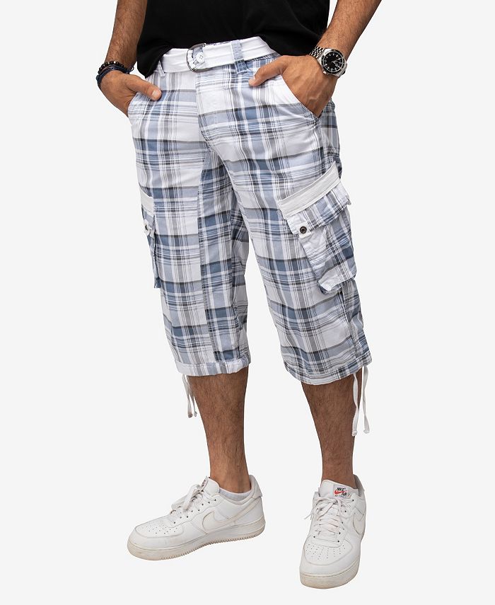 X-Ray Men's Belted 18" Inseam Below Knee Long Cargo Shorts - Macy's