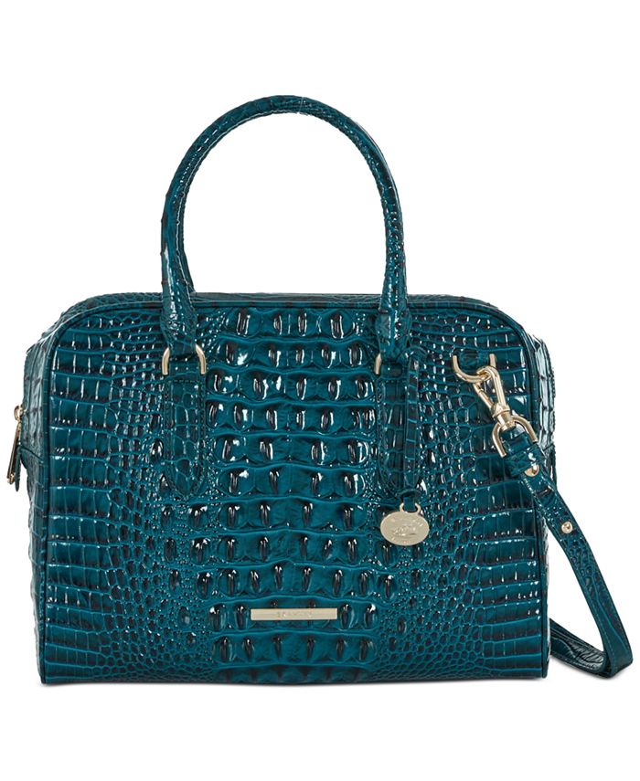 Brahmin Marissa Steel Melbourne Leather Satchel - Macy's