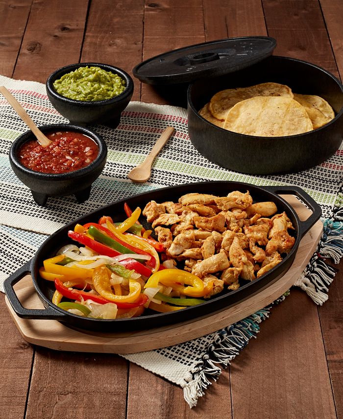 INFUSE Latin Cast Iron 8 Piece Fajita Set - Macy's
