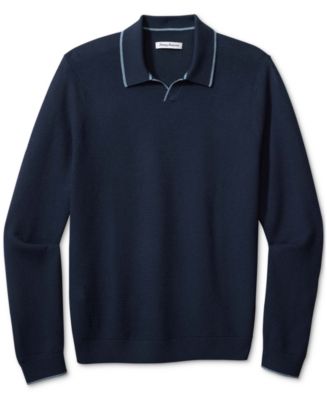 Tommy Bahama Men's Long Point Long-Sleeve Polo Shirt - Macy's