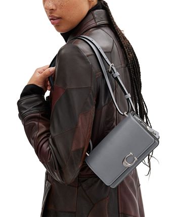 COACH Luxe Refined Calf Leather Bandit Crossbody Bag - Macy's