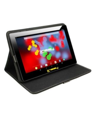 LINSAY New 10.1" Tablet Octa-Core 128GB Storage in Bundle with Black PU ...
