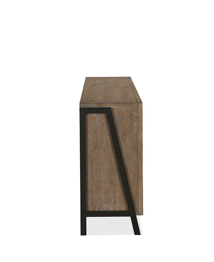 Furniture Finch 48" Wood and Metal Credenza - Macy's