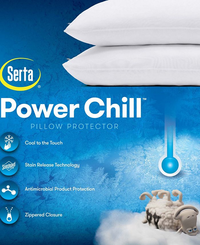 Serta Power Chill Ultra 2-Pack Pillow Protectors Set, King - Macy's