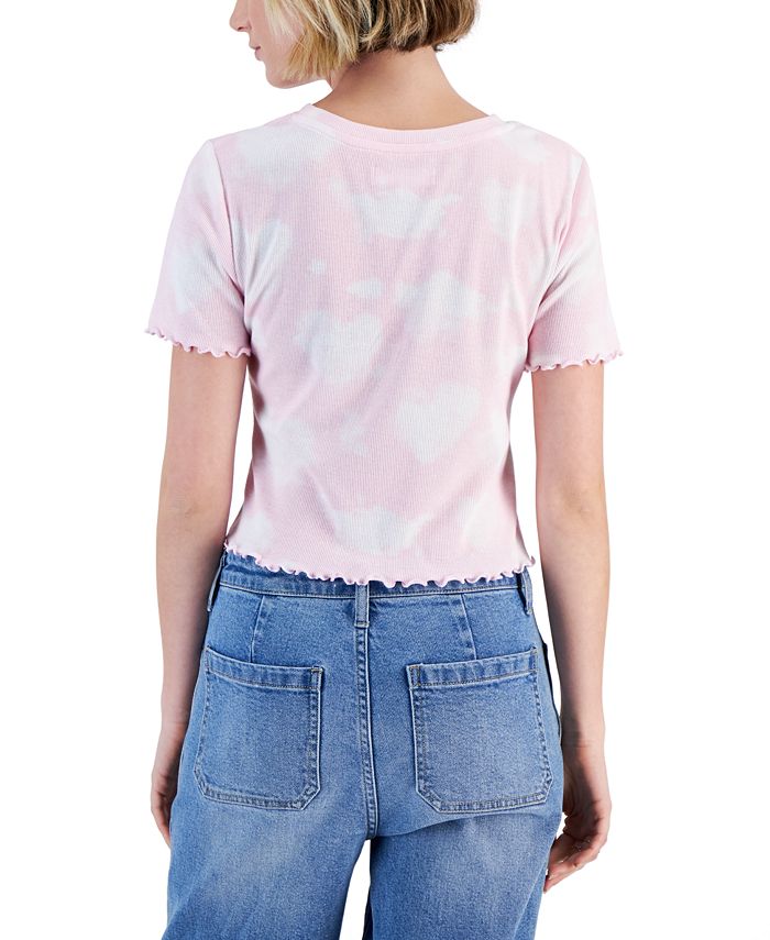 Grayson Threads, The Label Juniors' Heart Cloud Lettuce-Edge Top - Macy's