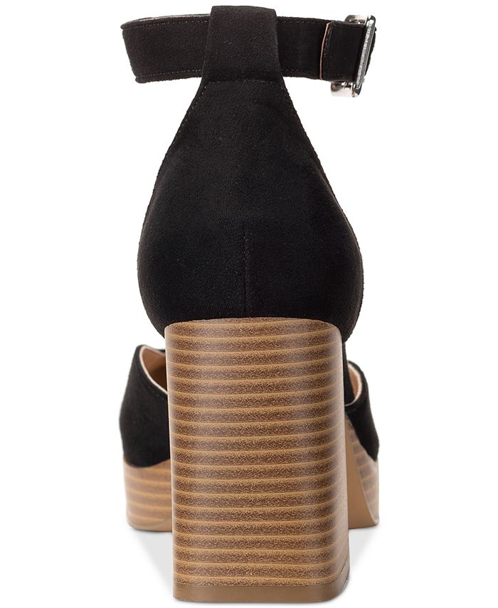 Sun + Stone Women's Leoniee Ankle-Strap Platform Dress Sandals, Created ...