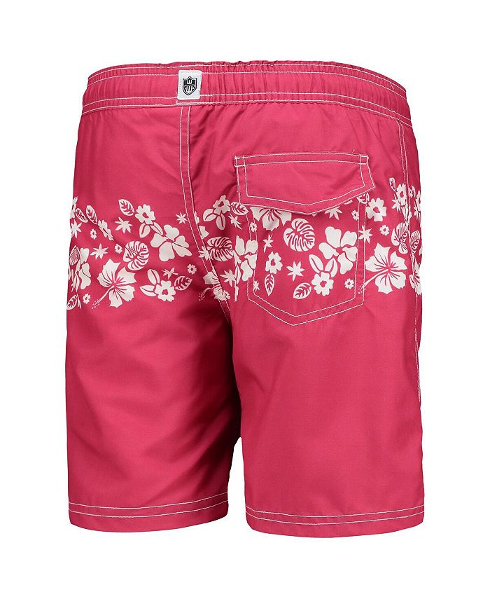 Wes & Willy Big Boys Crimson Alabama Crimson Tide Inset Floral Swim ...