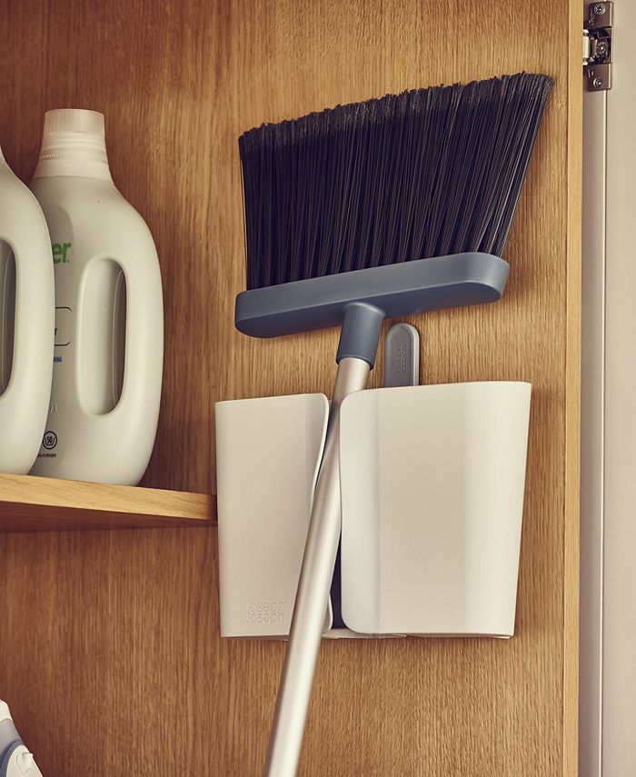 Joseph Joseph Cleanstore Wall-Mounted Broom with Dust-Shield Storage ...