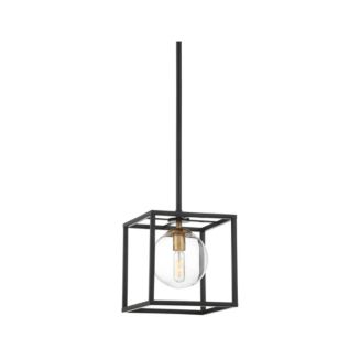 Possini Euro Design Delaney Black Burnished Brass Mini Pendant Light 8 ...