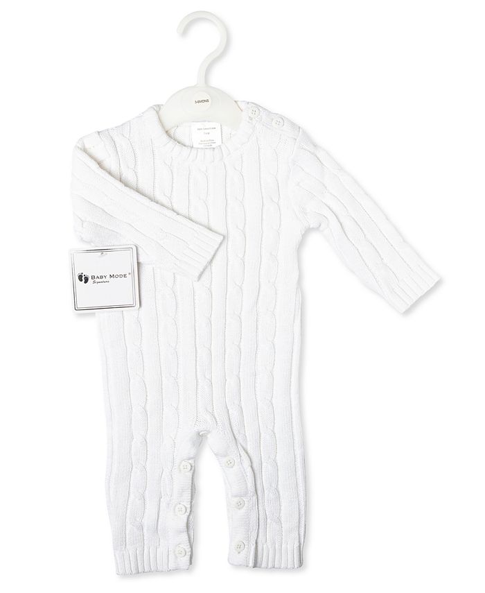 Baby Mode Signature Baby Boys or Baby Girls Long Sleeved Cable Knit ...