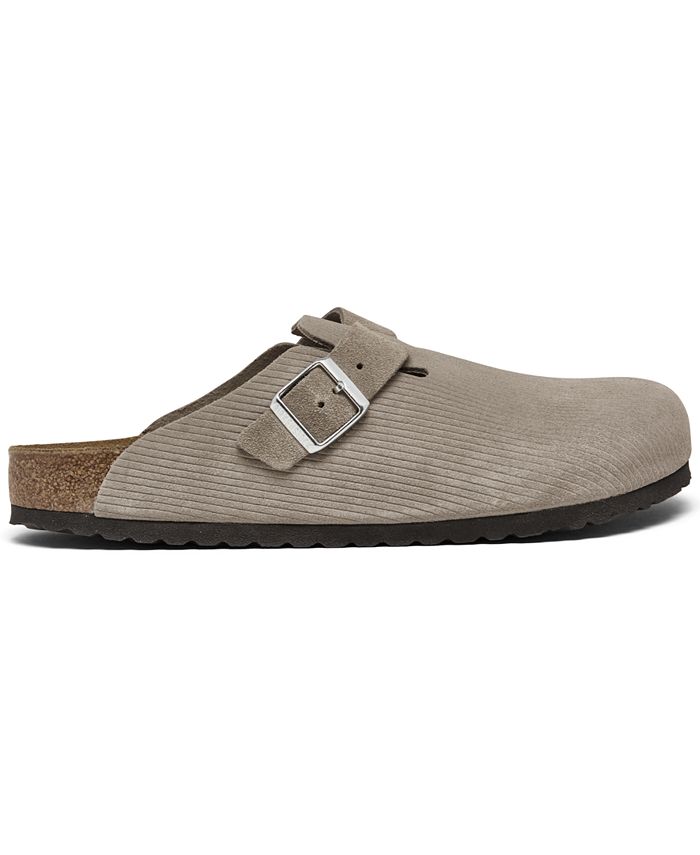 Birkenstock Men's Boston Suede Leather Birko-Flor Clogs from Finish ...