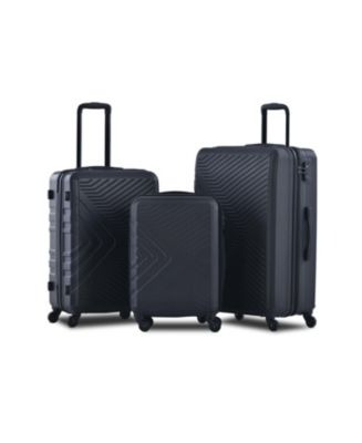 Simplie Fun 3 Piece Luggage Sets Abs Lightweight Suitcase With Two ...