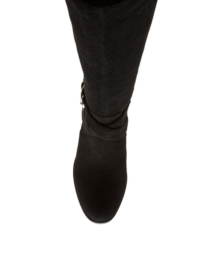 Anne Klein Women's Maelie Knee High Microsuede Regular Calf Boots - Macy's
