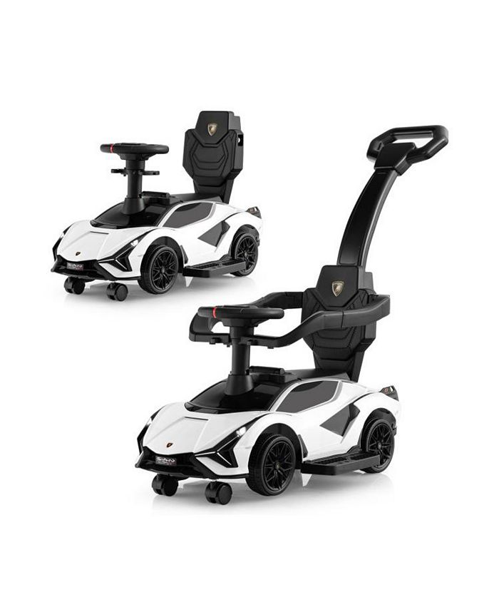 Slickblue 3 in 1 Licensed Lamborghini Ride Walking Toy Stroller - Macy's
