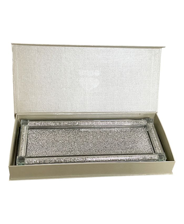 Simplie Fun Exquisite Large Glass Tray in Gift Box - Macy's