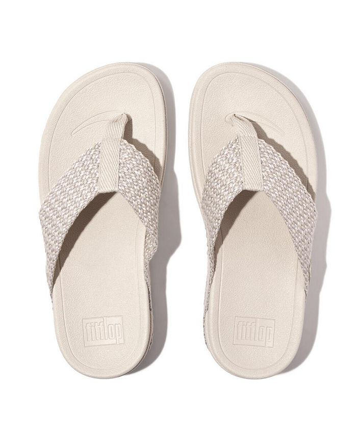 FitFlop Women's Surfa Multi-Tone Webbing Toe-Post Sandals - Macy's