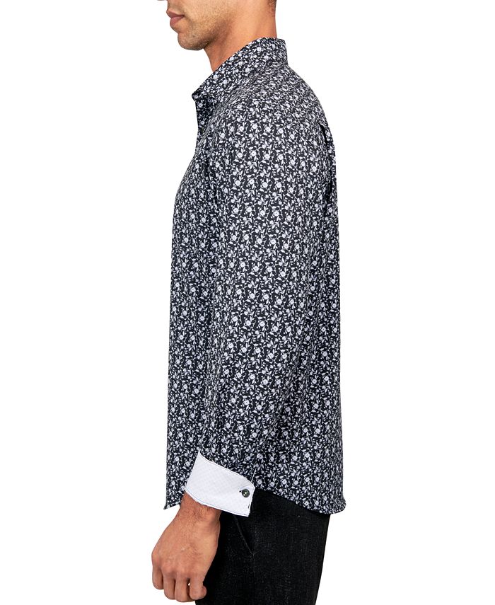 Society Of Threads Mens Regular Fit Non Iron Performance Stretch Micro
