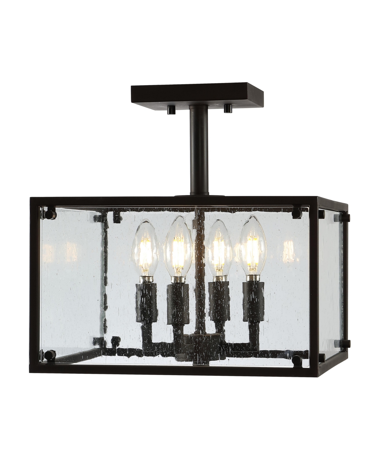 Click here for Jonathan Y Paysan Iron/Seeded Glass Rustic Farmhou... prices