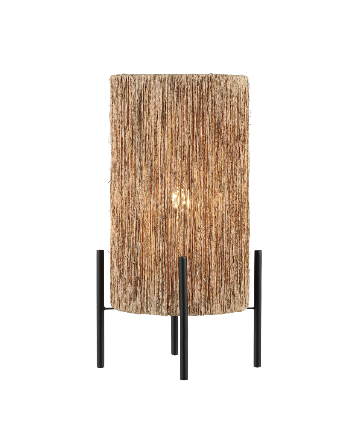 Click here for Jonathan Y Kai Coastal Minimalist Rattan Led Table... prices