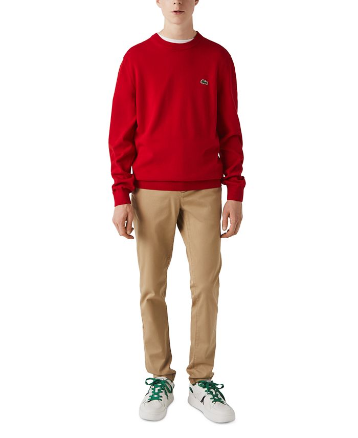 Lacoste Men's Solid Croc Sweater - Macy's