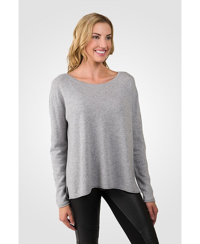 JENNIE LIU Women's J CASHMERE 100% Cashmere Dolman Sleeve Pullover High ...