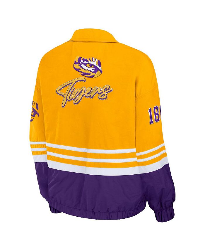 WEAR by Erin Andrews Women's Yellow Distressed LSU Tigers Vintage-Like ...