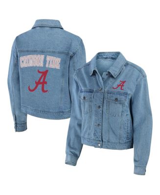 Women's WEAR by Erin Andrews Alabama Crimson Tide Button-Up Denim ...