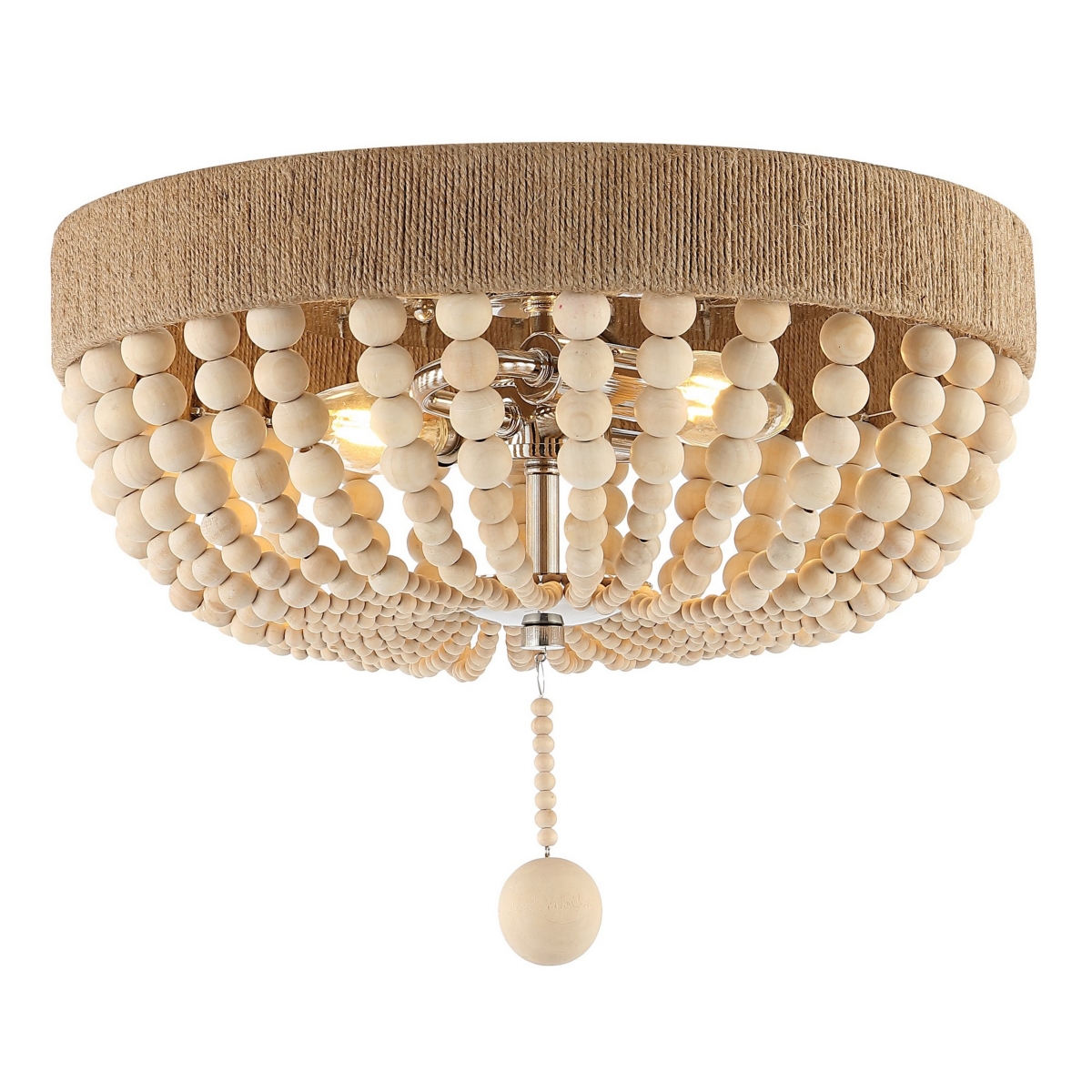 Click here for Jonathan Y Justina Wood Bead Farmhouse Bohemian Ir... prices