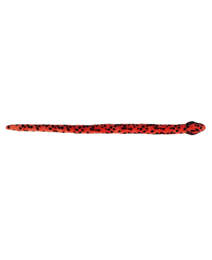 Aurora X-Large Red Viper Snake Playful Plush Toy Red 50" - Macy's