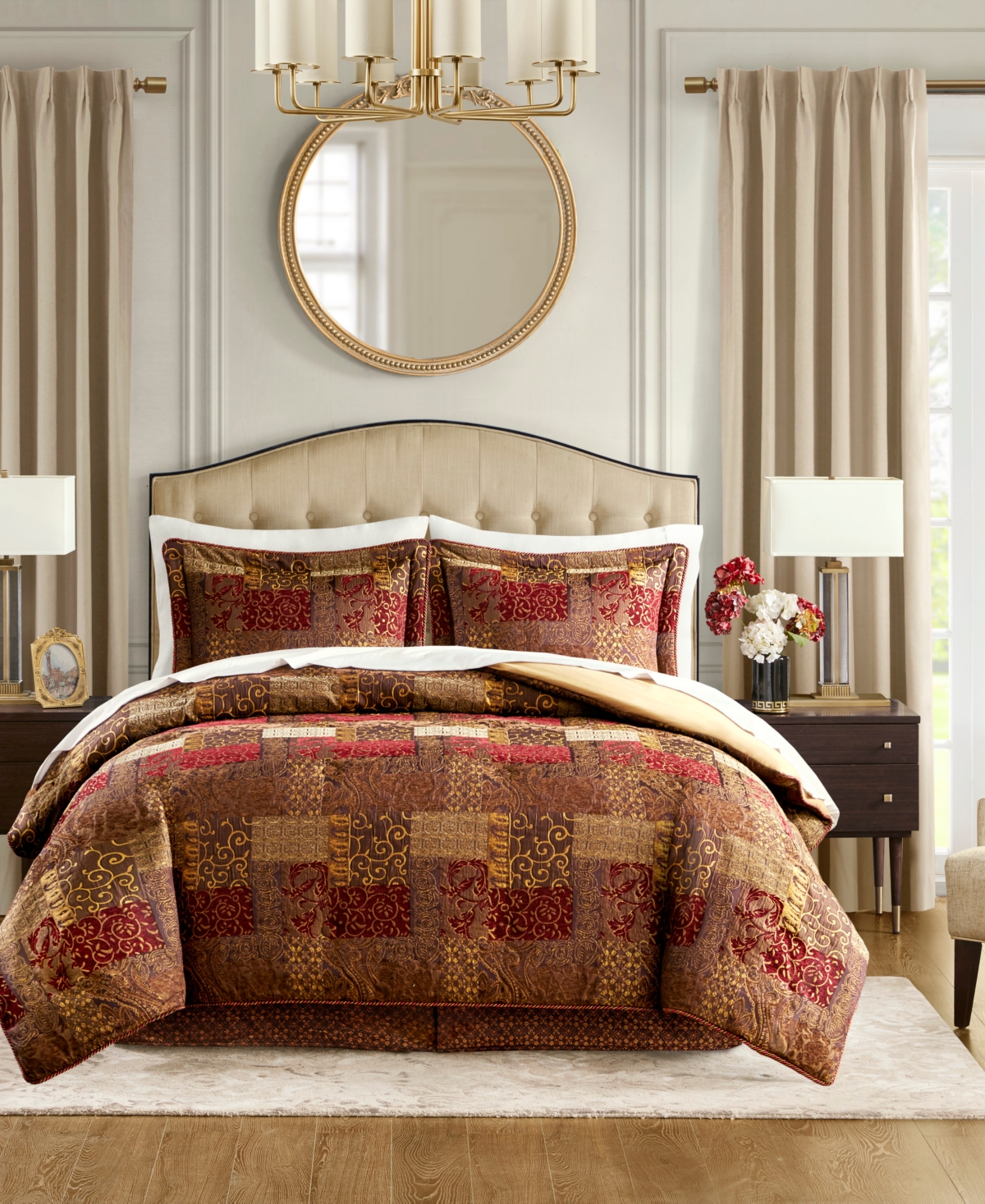 Click here for Croscill Galleria 4-Pc Comforter Set  California K... prices