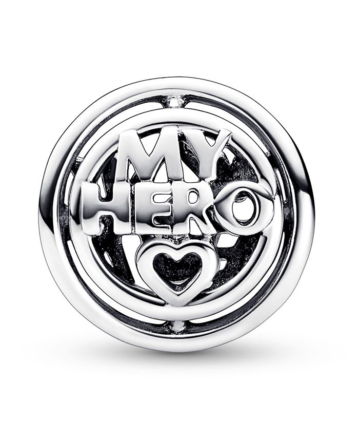 Pandora Sterling Silver Mom Hero Openwork Charm - Macy's
