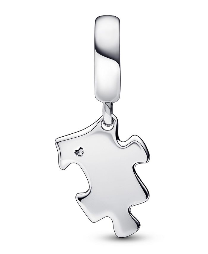 Pandora Cubic Zirconia Sparkling Puzzle Piece Dangle Charm - Macy's