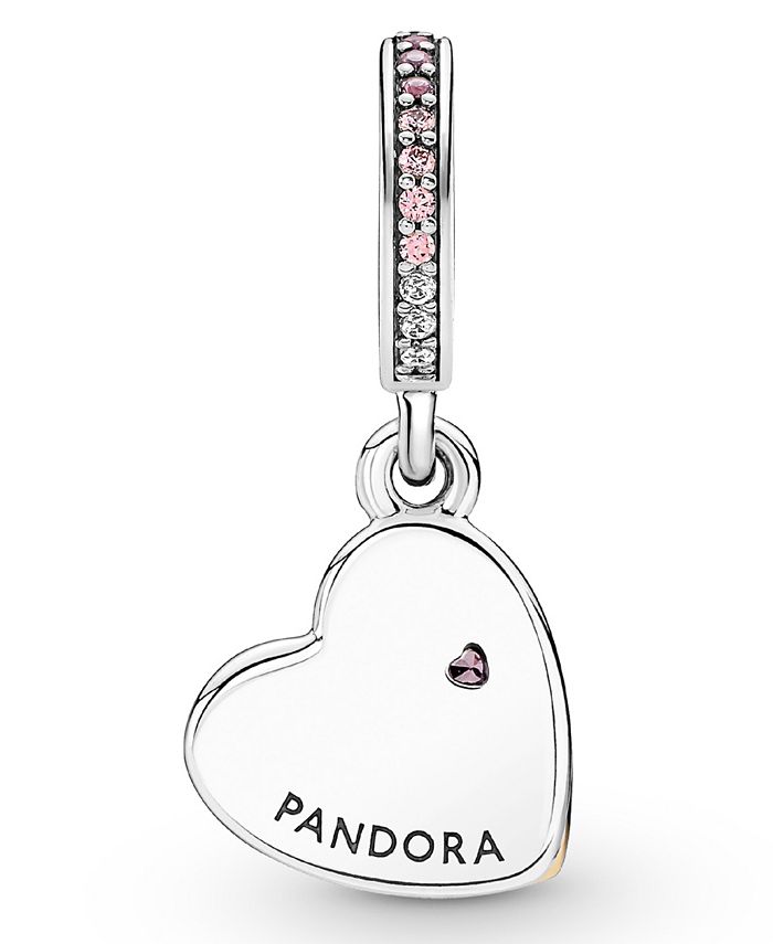 Pandora Mixed Stone Entwined Infinite Hearts Double Dangle Charm - Macy's