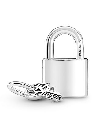 Pandora Cubic Zirconia Padlock and Key Dangle Charm - Macy's