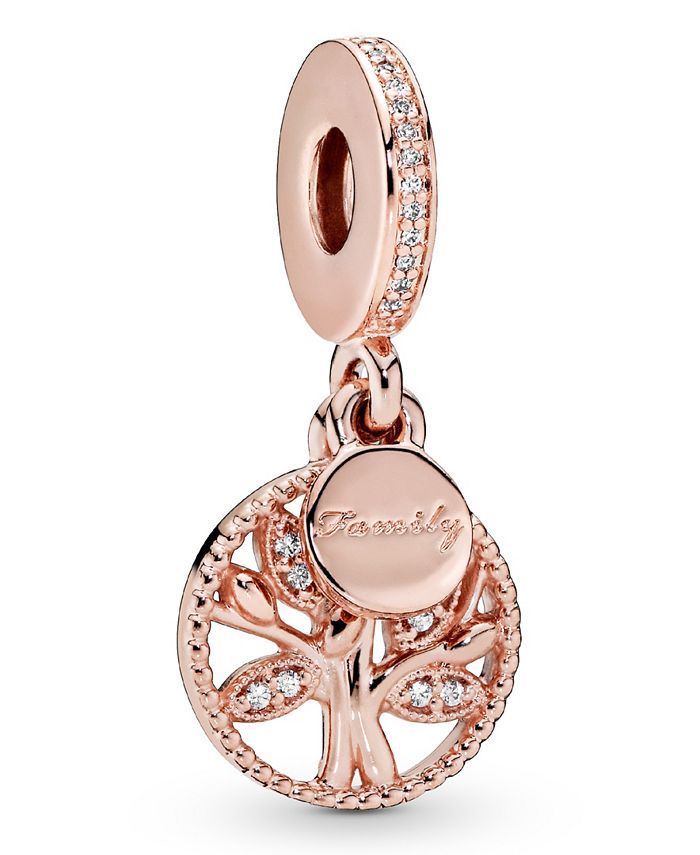 Pandora Cubic Zirconia Sparkling Family Tree Dangle Charm - Macy's